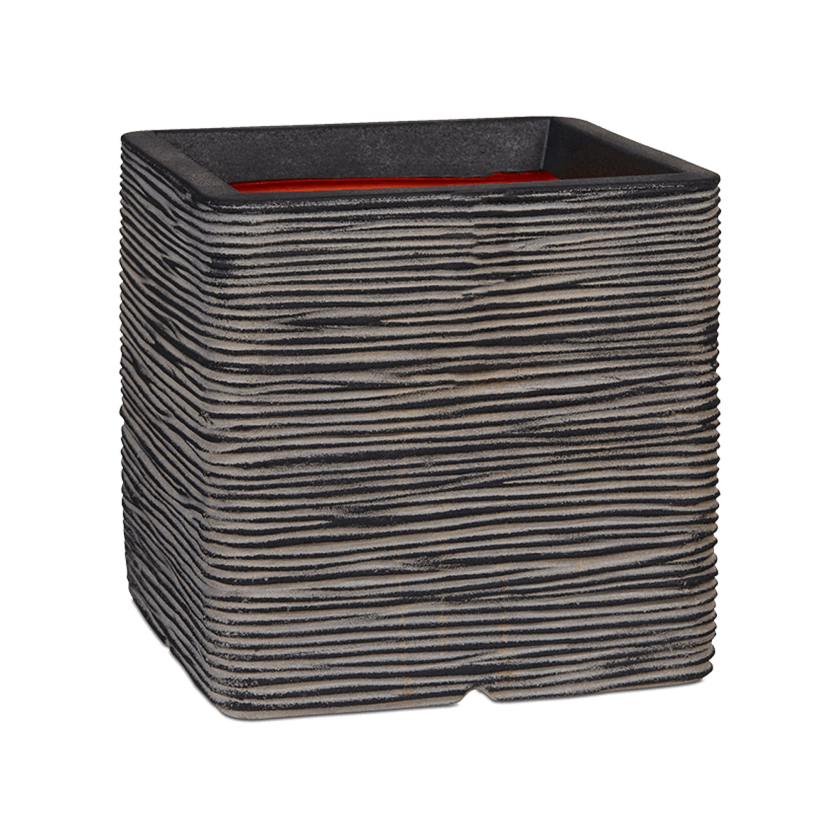 Capi Nature Rib NL Planter Square Anthracite – Potzillas